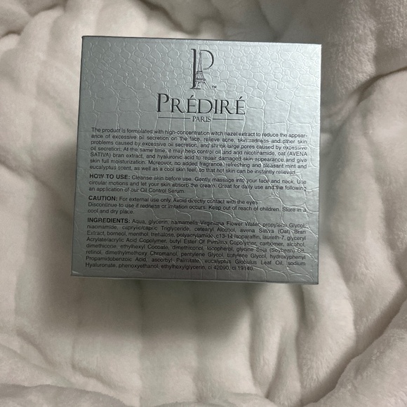 Prédiré Paris | Skincare | Oil Control Daily Moisturizing Cooling Cream ...